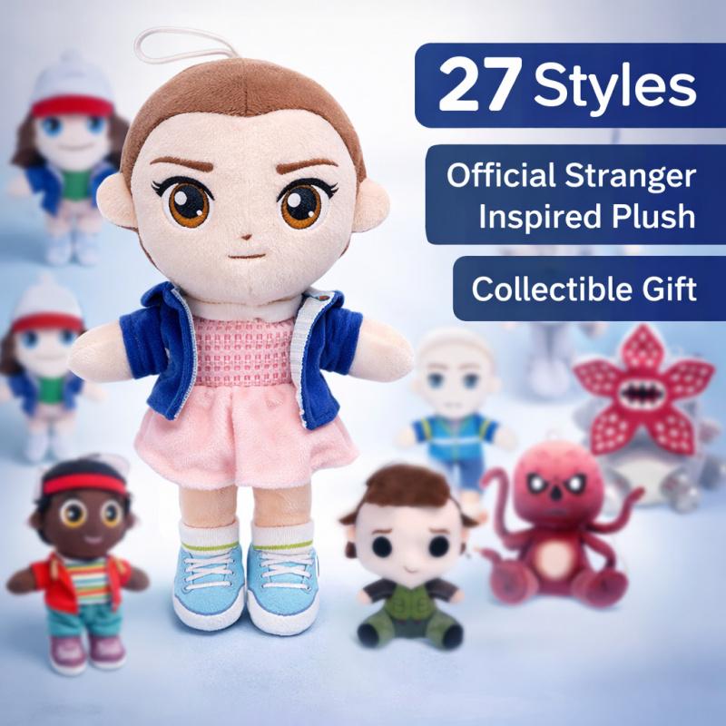 Stranger Things Inspired Plush Doll Set for Kids & Fans, Cute Character ...