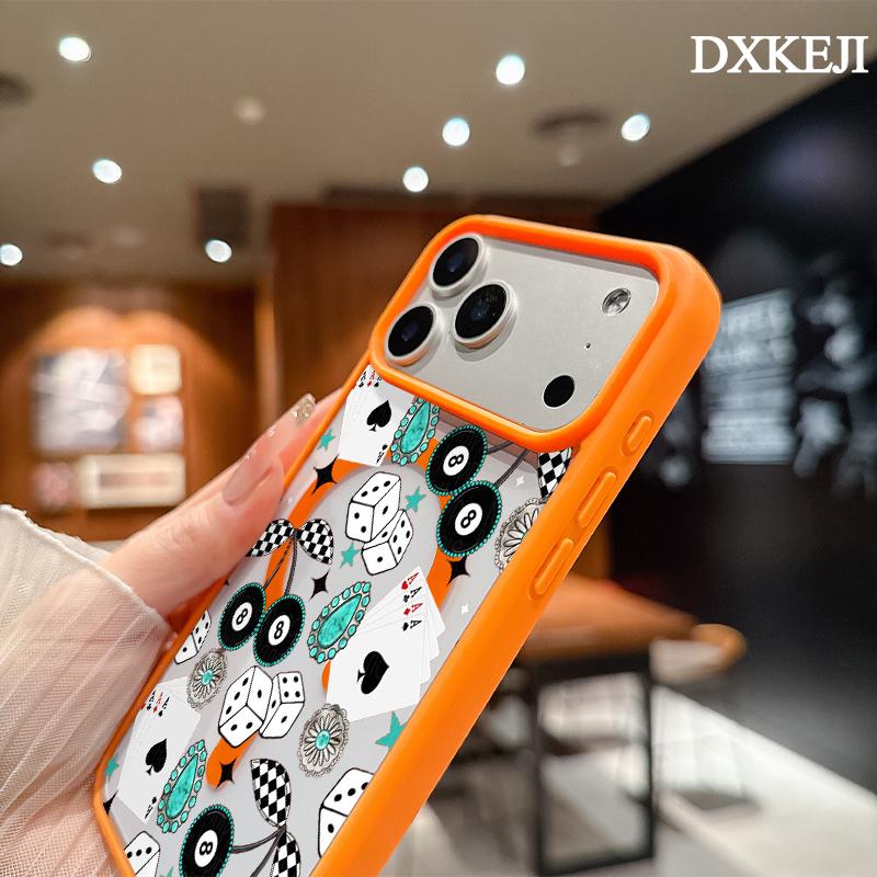 Western Bohemia No. 8 ball Cherry Playing cards Pattern Magnetic ...