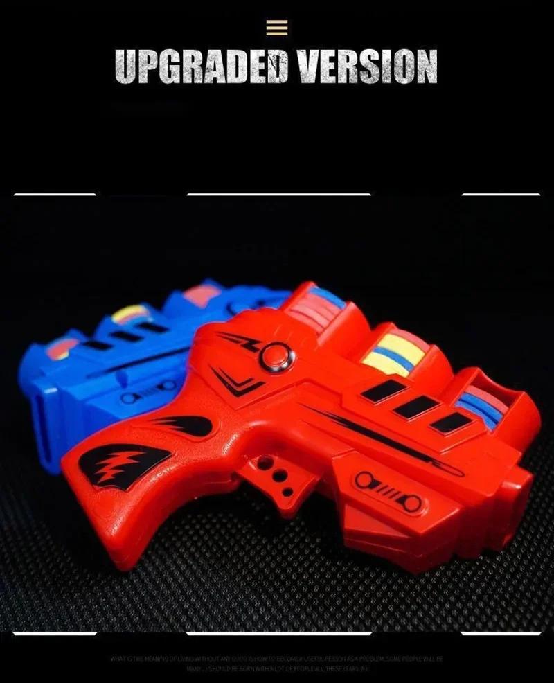 Children Fun Toys Flying Saucer Guns Ejection Flying Disc 100 EVA Soft ...