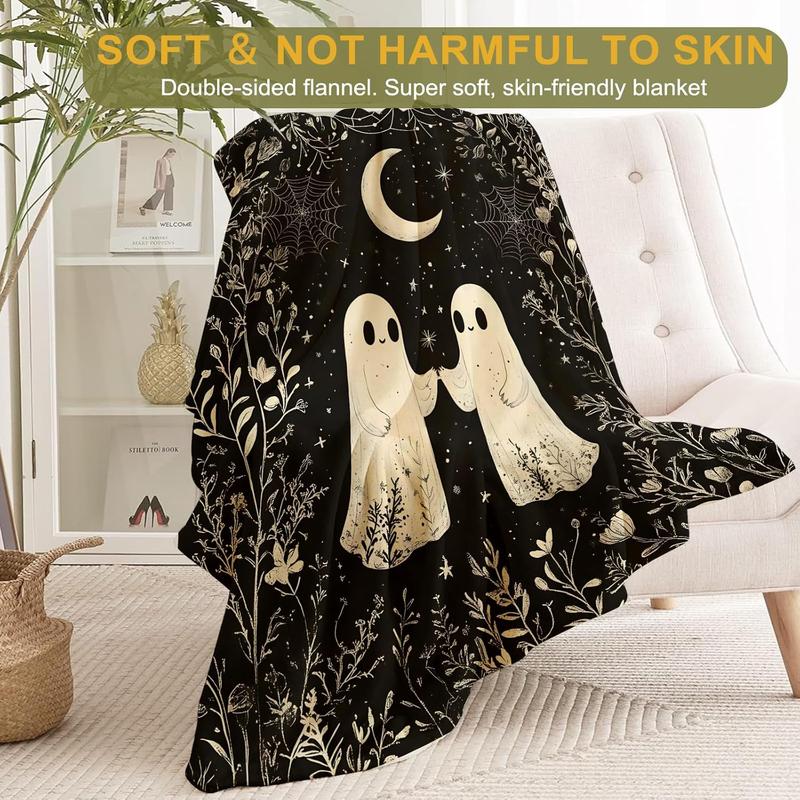 Ghost Soft Flannel Blanket - Lightweight Soft Cozy Gifts Blankets for ...