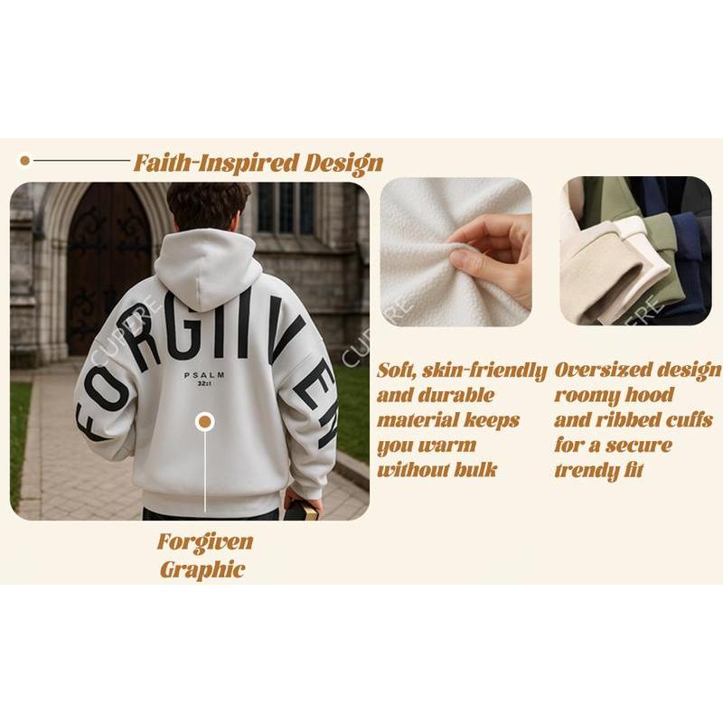 Oversized Christian Heavyweight Faith Sweatshirt for Men Hoodie ...