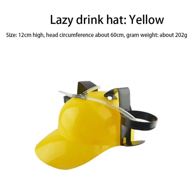 Creative Plastics Beverage Helmet Headgear Hat Type with Straw Beer ...