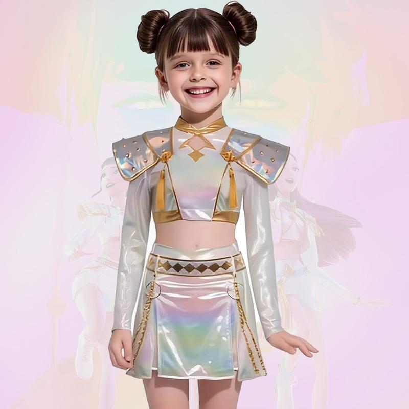 Viral Kpop Costume for Girls | Sparkly 2-Piece Dance Set | Music ...