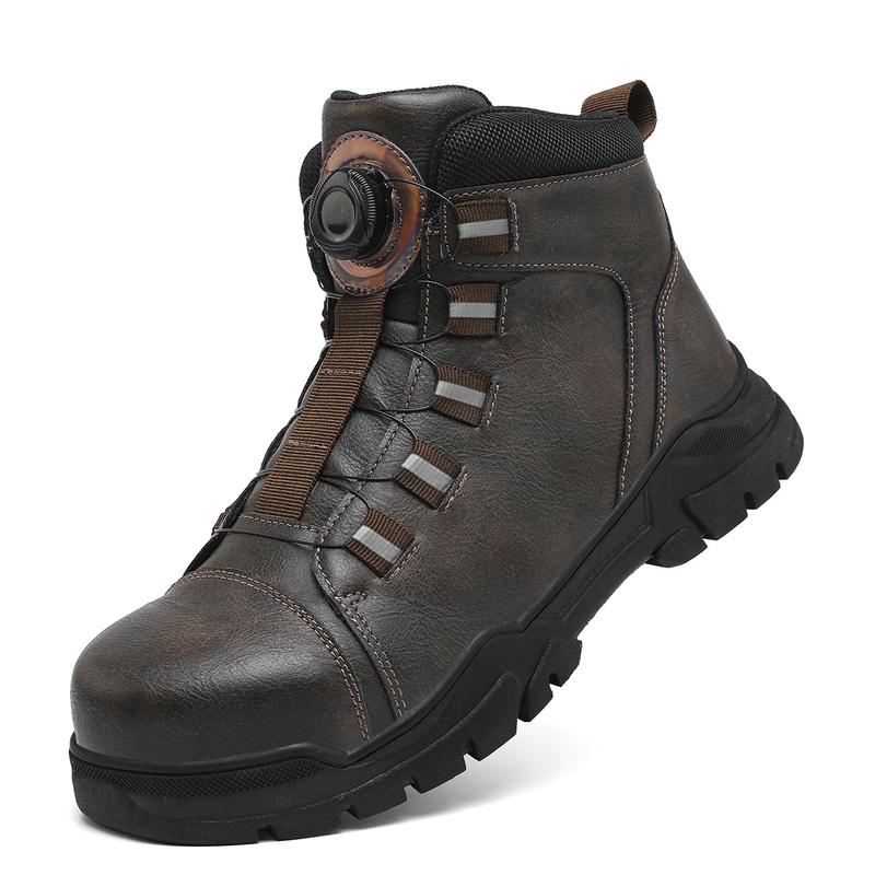 Hello MrLin Steel Toe Boots for Men Women Comfortable Lightweight Work ...