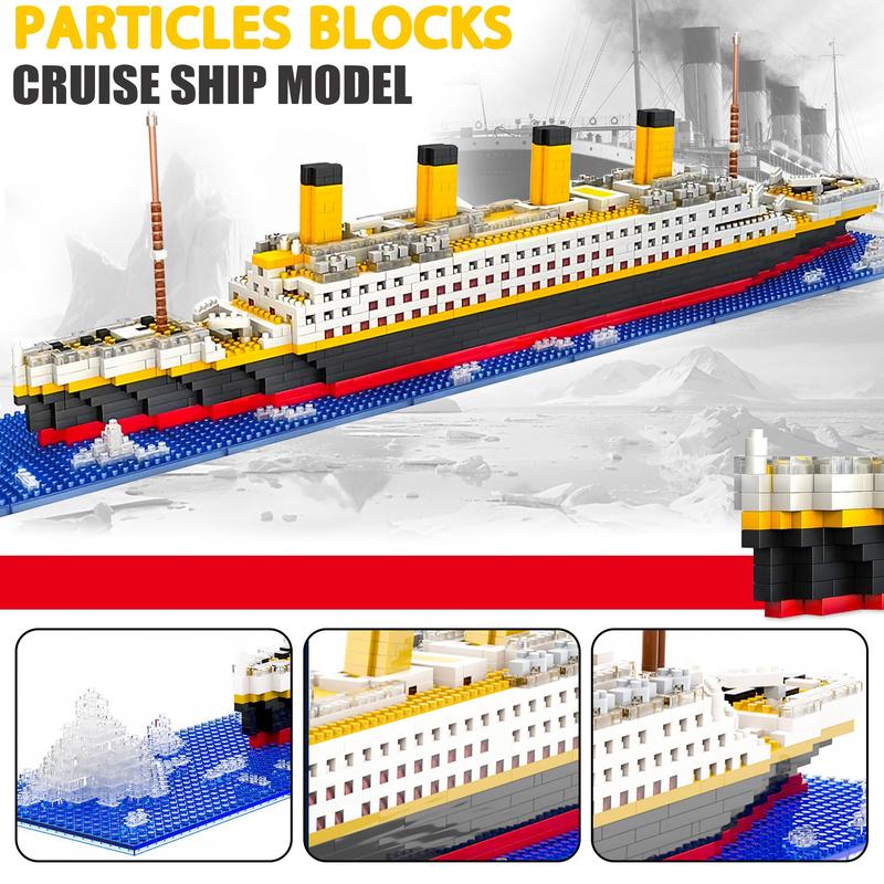 Cruise Ship Design Building Blocks (1 Set), 3D Building Blocks, STEM ...
