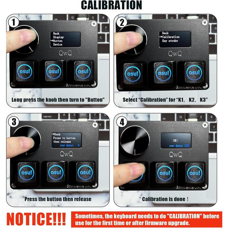 SayoDevice O3C OSU Keyboard Rapid Trigger Hall Switches Linear Switches ...