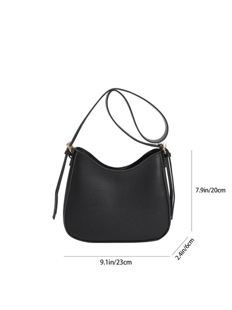 Women's Elegant Solid Color Crossbody Bag, Fashionable Pu Leather ...