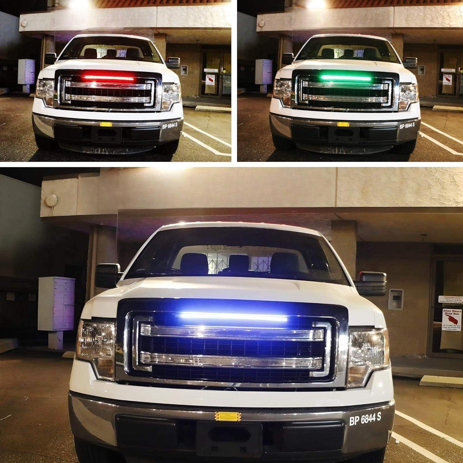 20 inches 48-LED RGB LED Knight Rider Scanner Lighting Bar Compatible ...