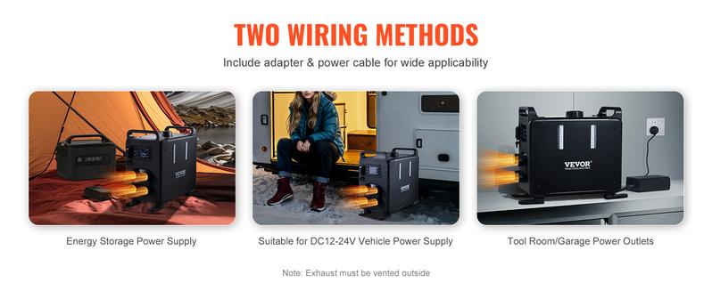 VEVOR 8KW Diesel Air Heater, 12V/24V All in One, Bluetooth APP Control ...