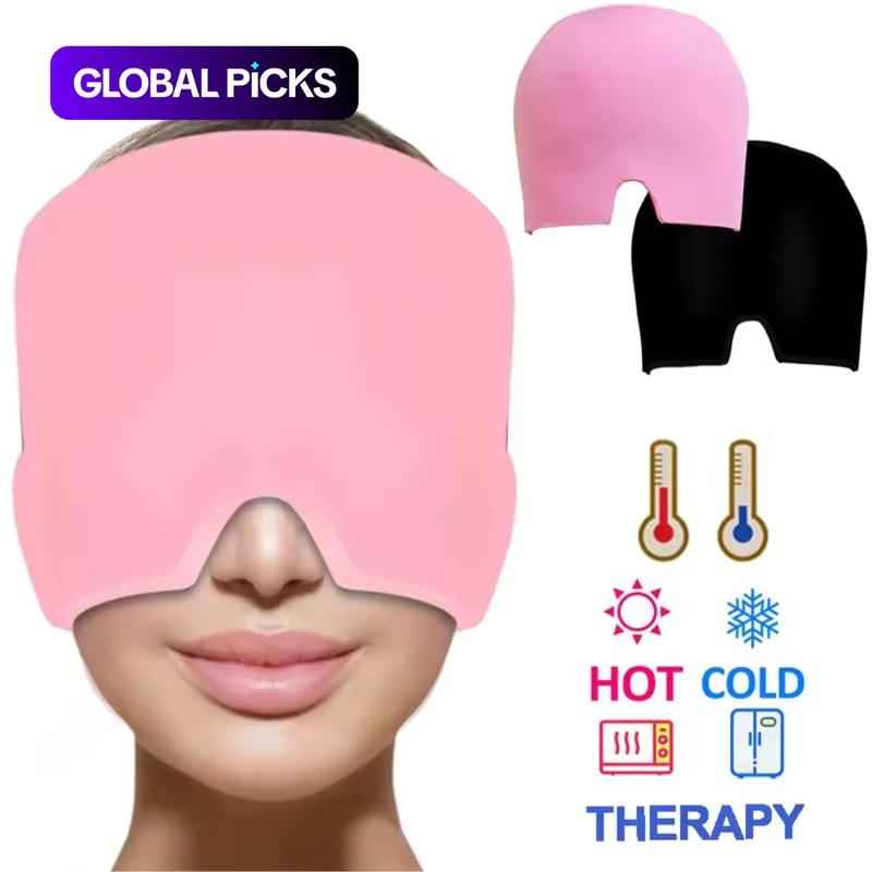 Gel Cold Compress Mask Cooling Cold Compress Head Cover Reusable Gel ...
