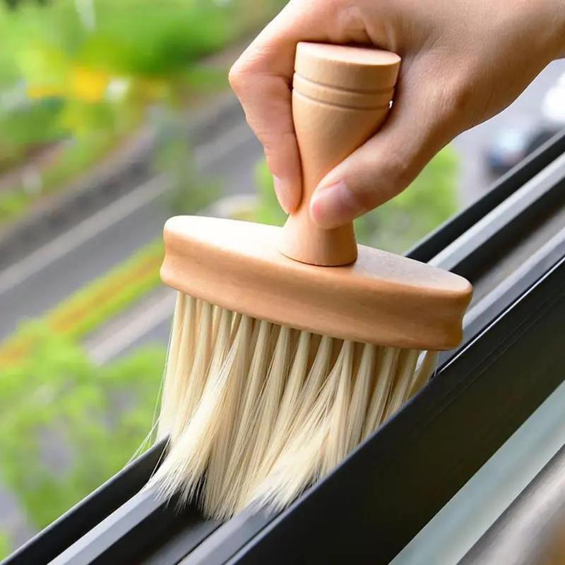 Wooden Window Crevice Cleaning Brush, Multipurpose Mini Dust Cleaning ...