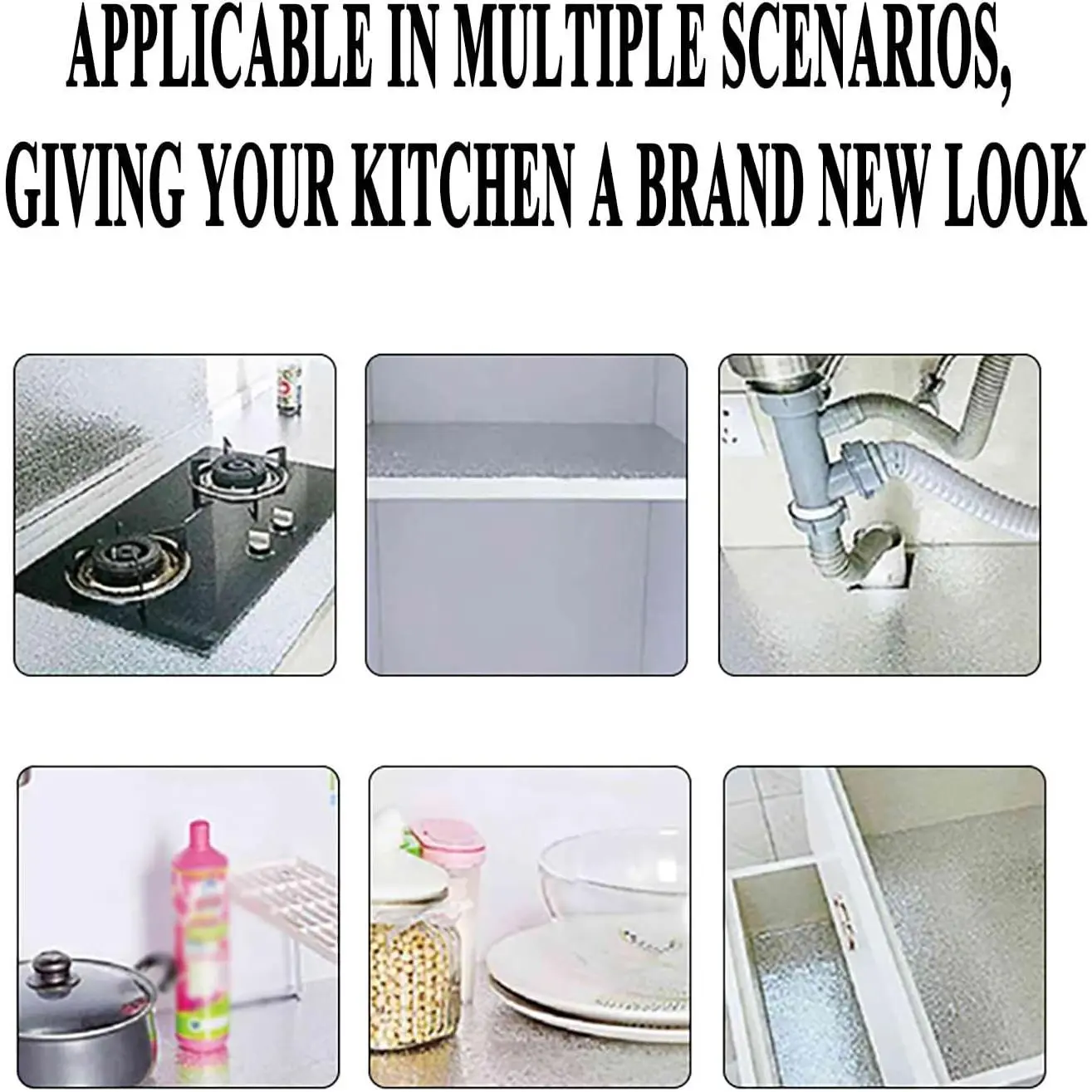 Peel and Stick Wallpaper, Waterproof Contact Paper for Kitchen ...