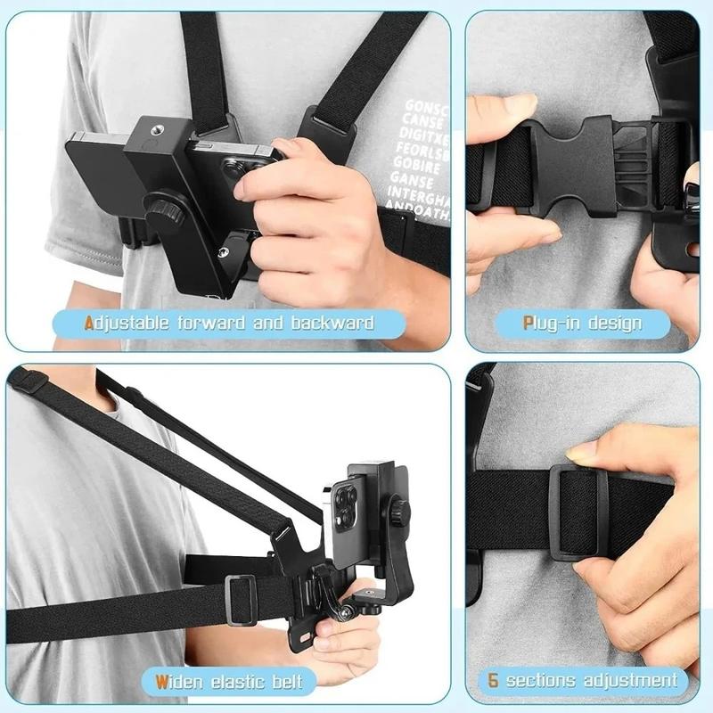 Chest Strap Rotate Phone Mount for iphone Smart Phone Belt Body Harness ...