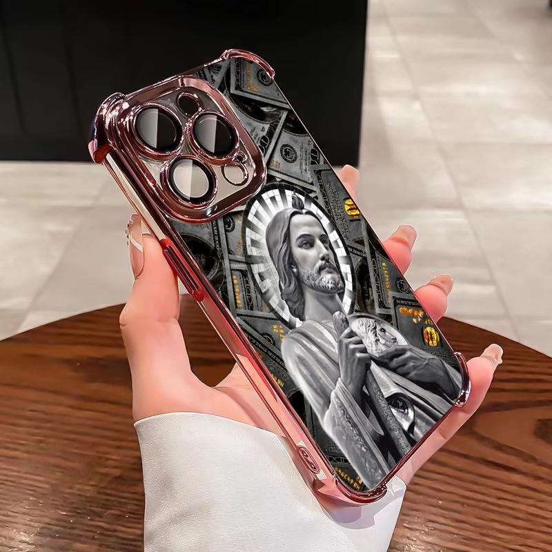Creative Jesus Pattern Phone case for iPhone 17 Pro Max 16 Plus 15 14 ...