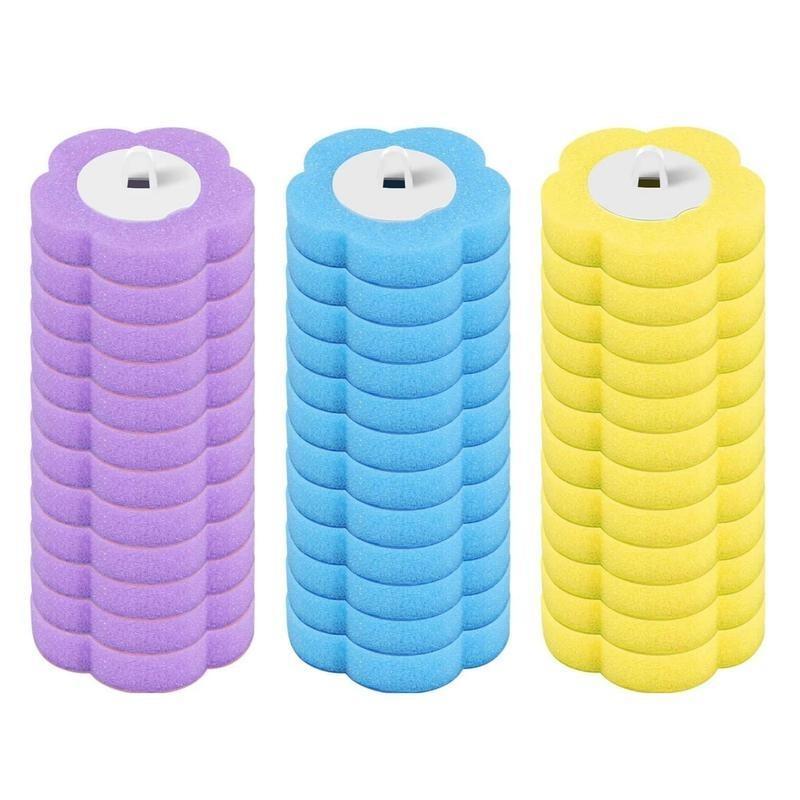 Disposable Toilet Brush Refill, 36pcs/set 3 Layer Sponge Toilet Brush ...
