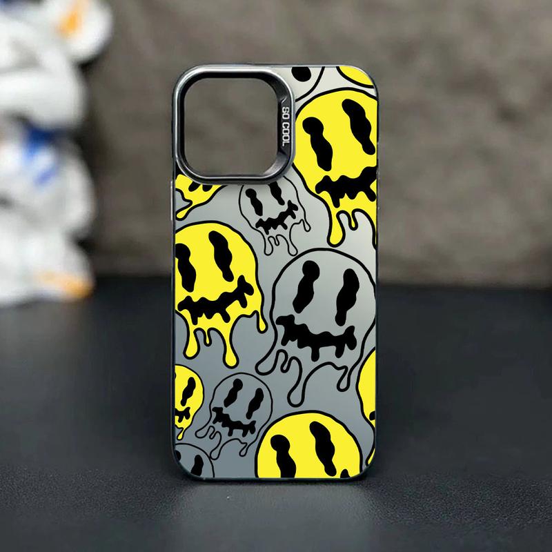Smile Skull Matte Laser Phone Case for iPhone Air 17, 16, 15, 14, 13 ...