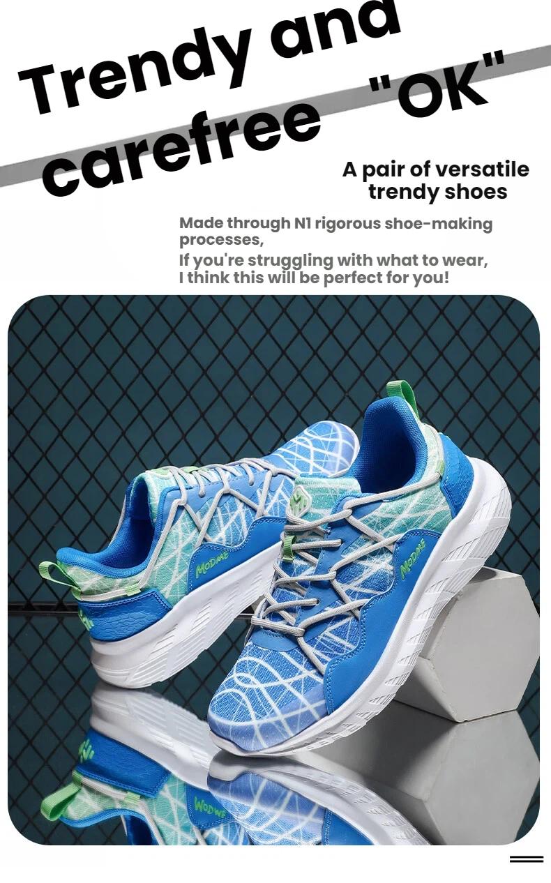 Man's Orange/blue/black sneakers that SLAP Lightweight, non-stuffy ...