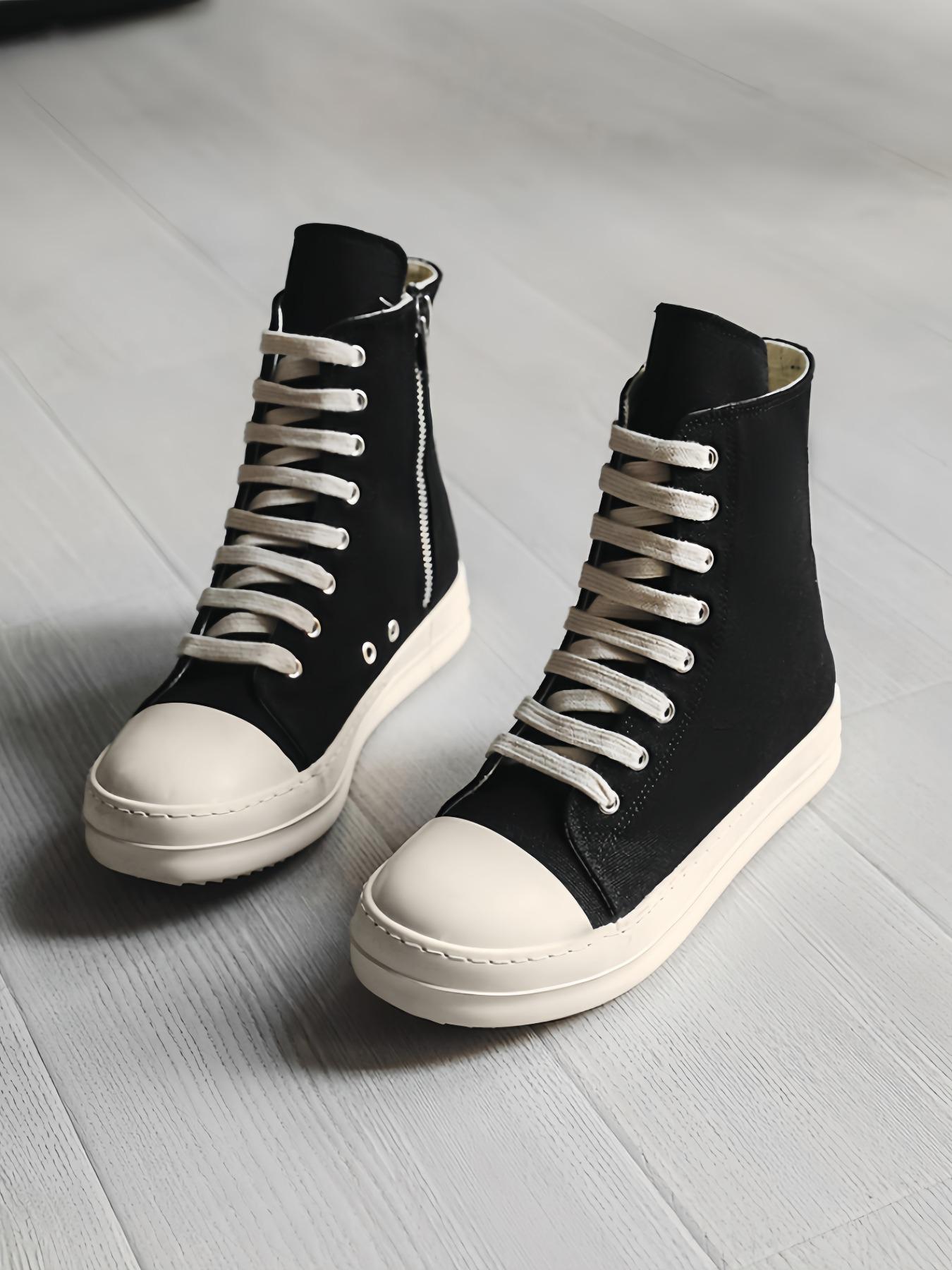 Fashionable High-Top Outdoor Hiking Shoes with Side Zipper, Soft Hiking ...