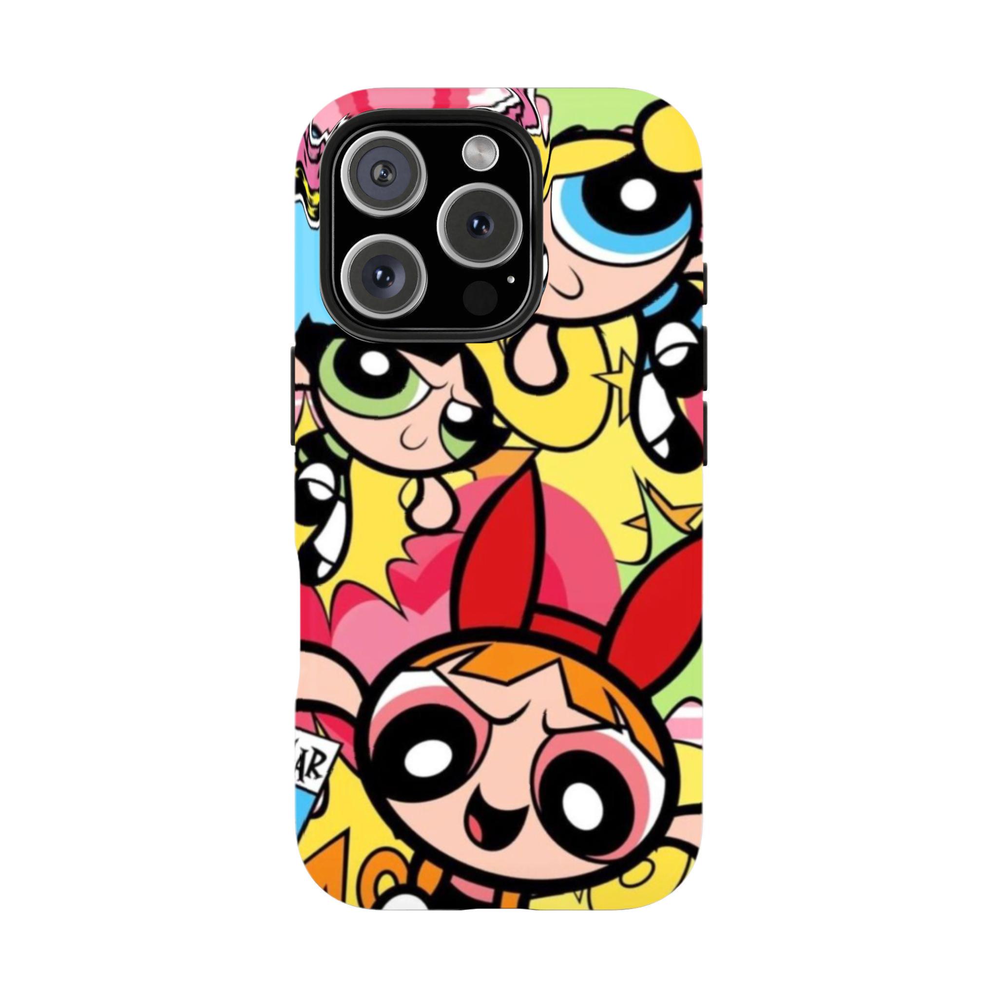 Kawaii Powerpuffs Anime Girls Film Shell Painting Cute Phone Cases For ...