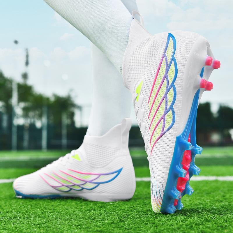 Men'S Professional Soccer Cleats, High-Top Breathable AG Spikes, Non ...