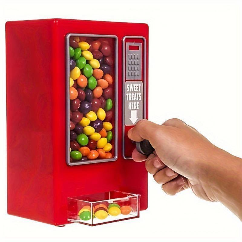 Mini Candy Vending Machine, 1 Count Retro Candy Gumballs Storage Box ...