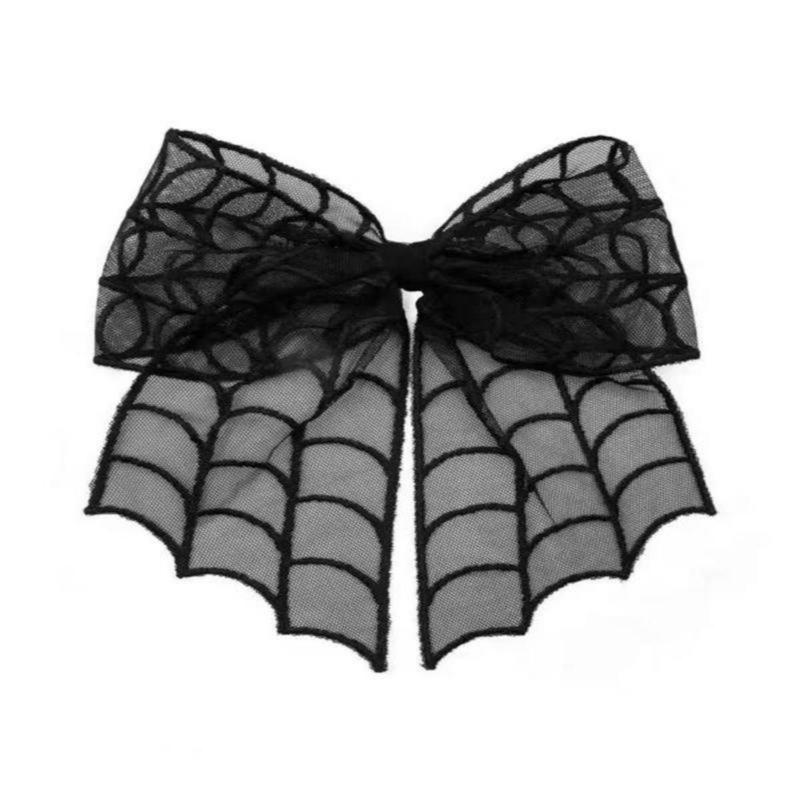 Spider Web Bow Design Hair Clip, Cute Hair Accessories for Women ...