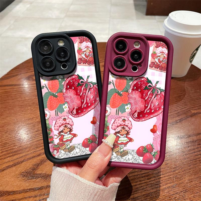 Strawberry Shortcake Pattern Phone Case Soft Silicone Fully Protected ...