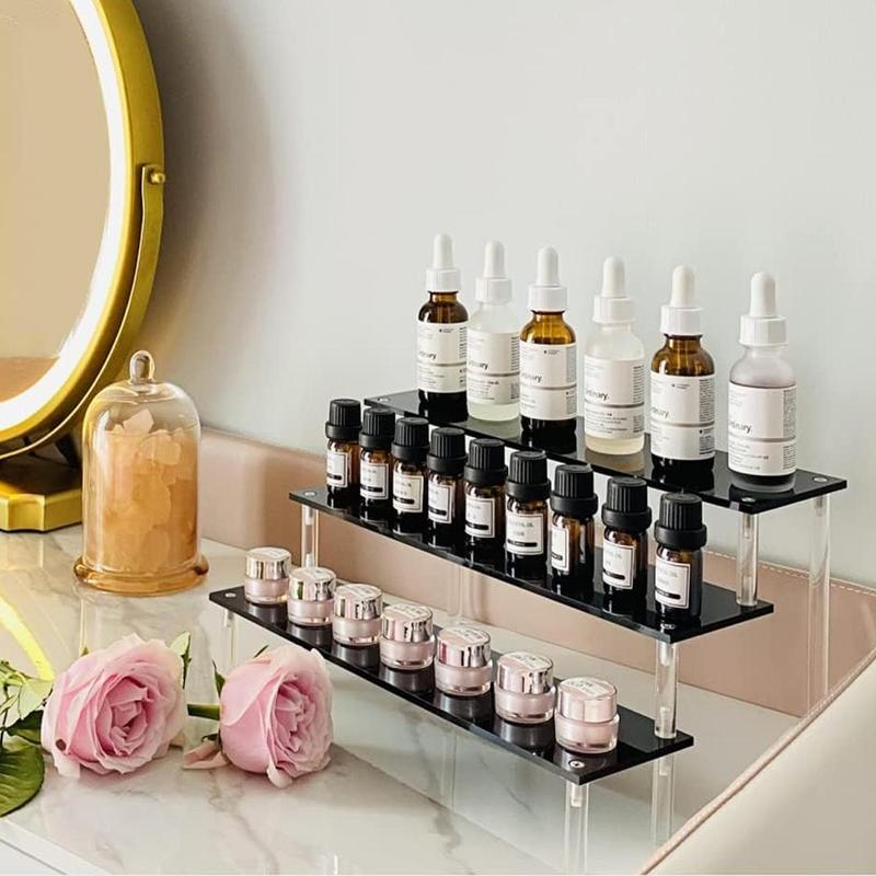 Acrylic Cosmetic Display Stand, 1 Count Multi-functional Cosmetic ...