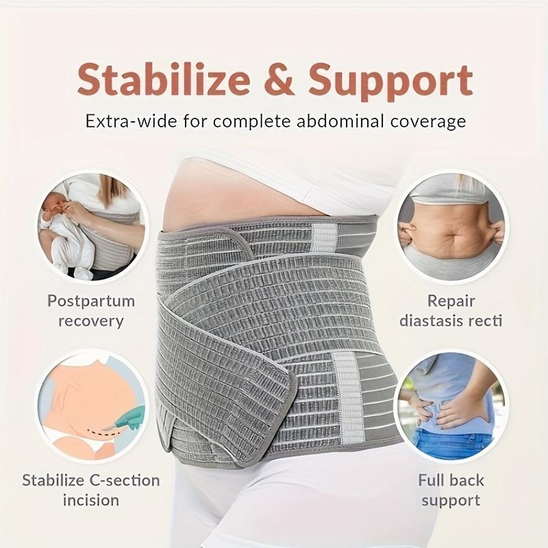 Adjustable Bamboo Fiber Postpartum Belly Band, Women's Postpartum ...