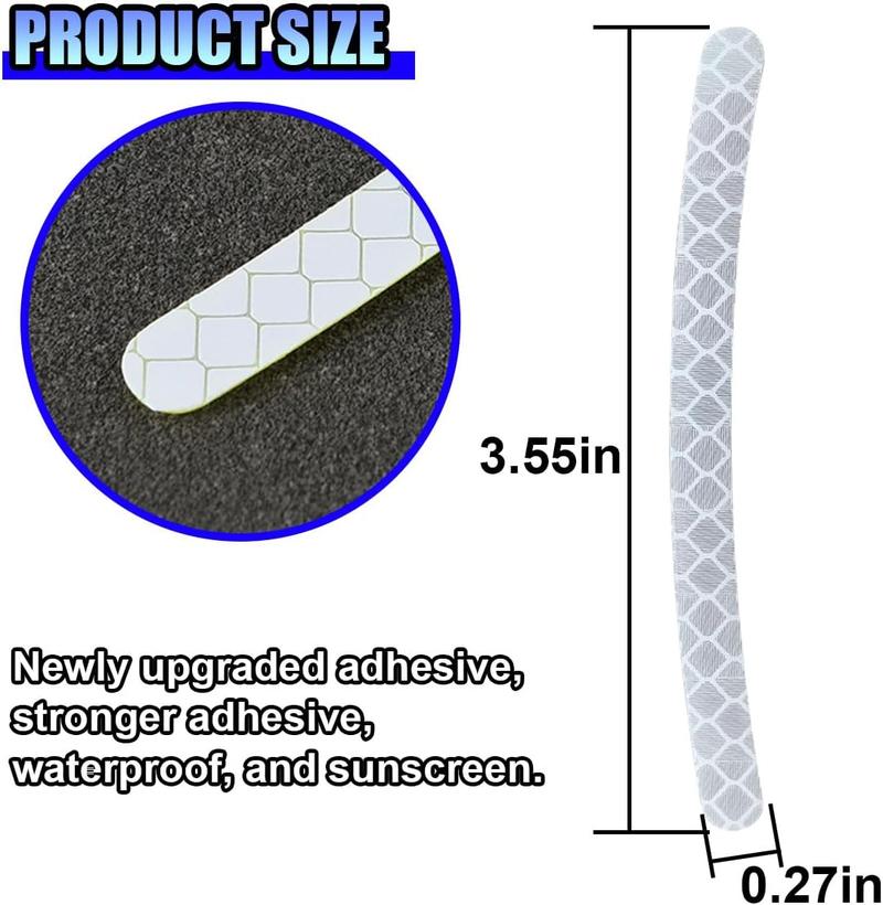 20 Pack Car Wheel Stripe Reflective Stickers Anti Scratch Rim Decals ...