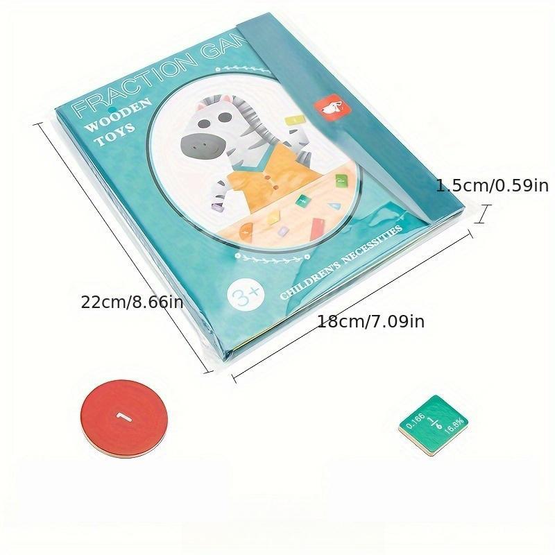 Magnetic Fraction Recognition Board Toy Set, Erasable Addition and ...
