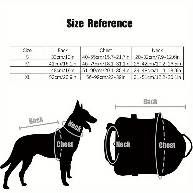 [Waterproof Tactical Harness] Durable Waterproof Tactical Dog Harness ...