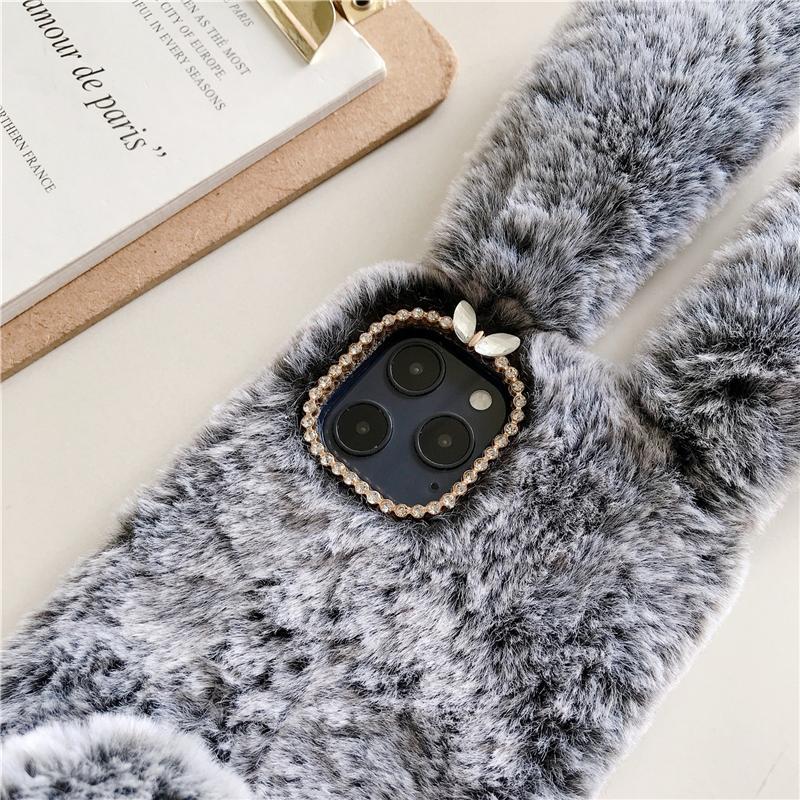 Soft Plush Phone Case For iPhone 16 11 12 13 Mini 14 15 Pro Max 6 6S 7 ...