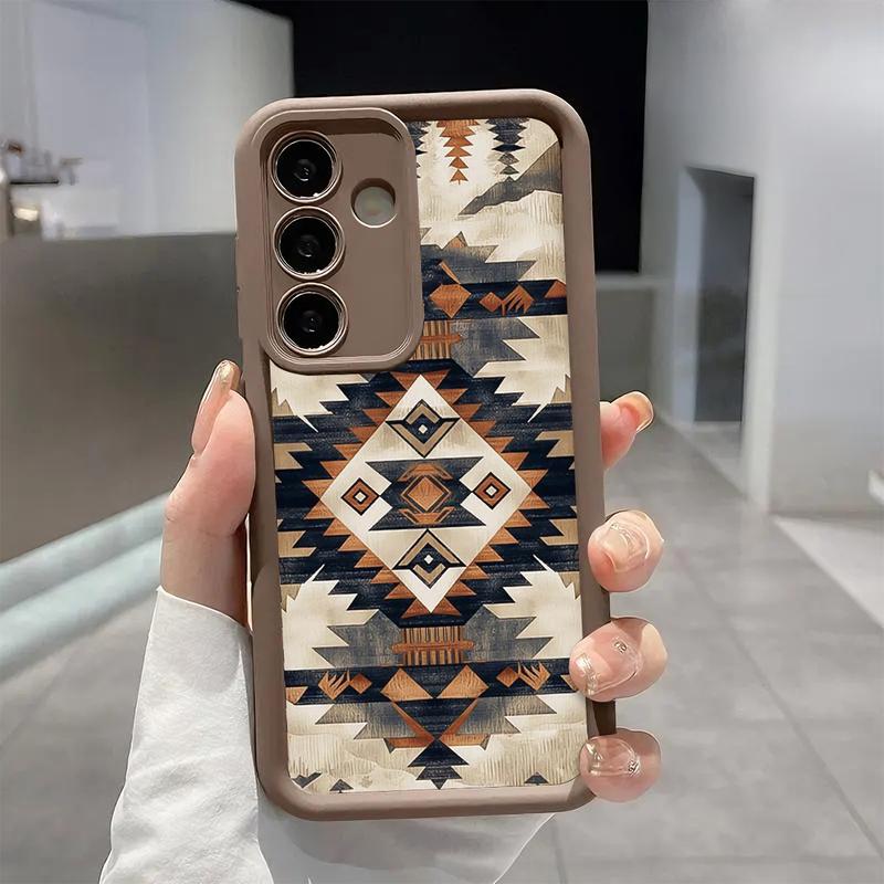 Tribal Geometric Tapestry Pattern Phone Case, Enhanced Camera ...