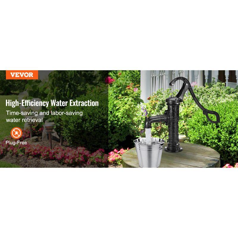 fathersdaygift VEVOR Antique Well Hand Pitcher Pump, 22ft Maximum Lift ...