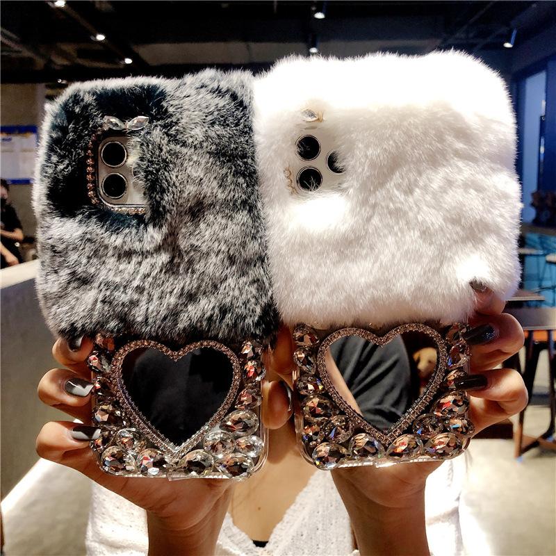 The new plush rabbit fur is suitable for iPhone 17/16 promax phone ...
