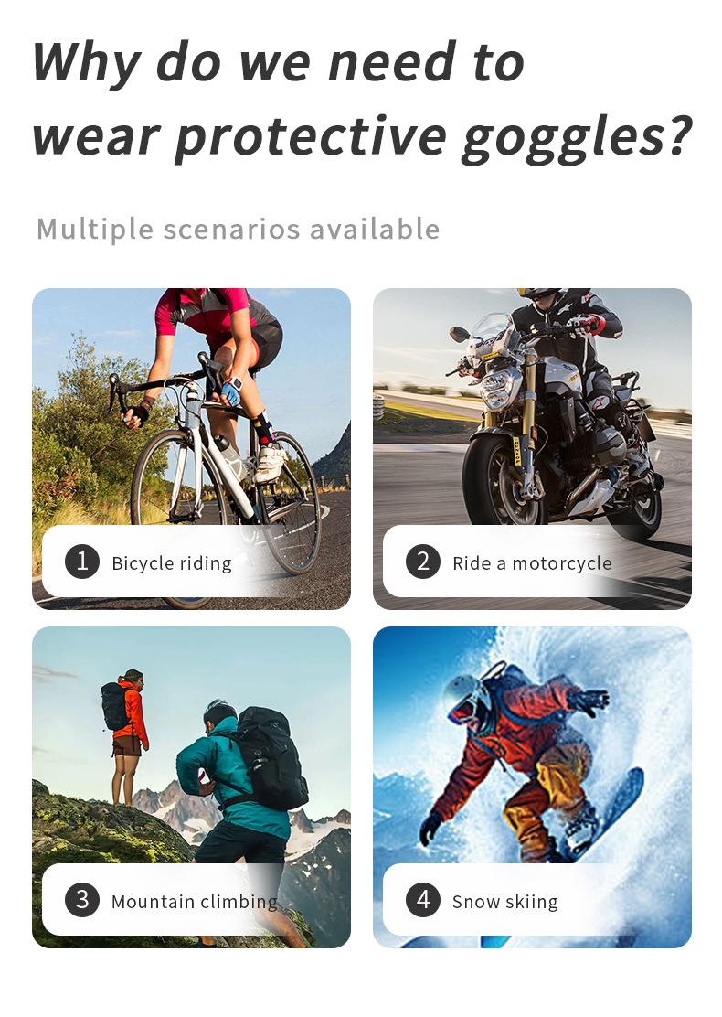 3 Pairs Polarized Sports Sunglasses for Men & Women (Black, Blue, Red ...