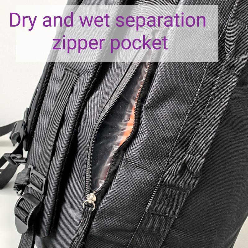 Large Capacity Foldable Backpack Black Green Travel Bag For Men Women ...