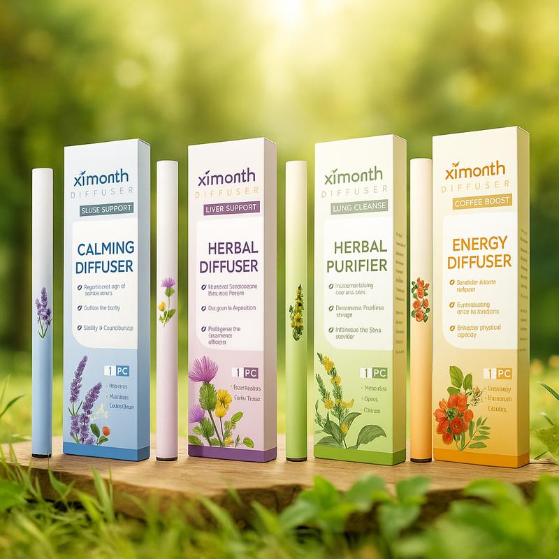 Ximonth 4-in-1 Herbal Stick Diffuser Detox Sleep Support Calm Mind Energy Boost Relaxed ...