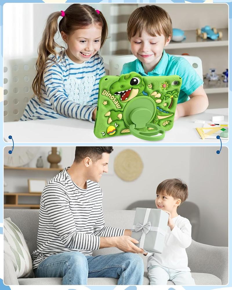 3C9-PHP016 for iPad A16 Case/10th Generation Case - Green Dinosaur Cool ...