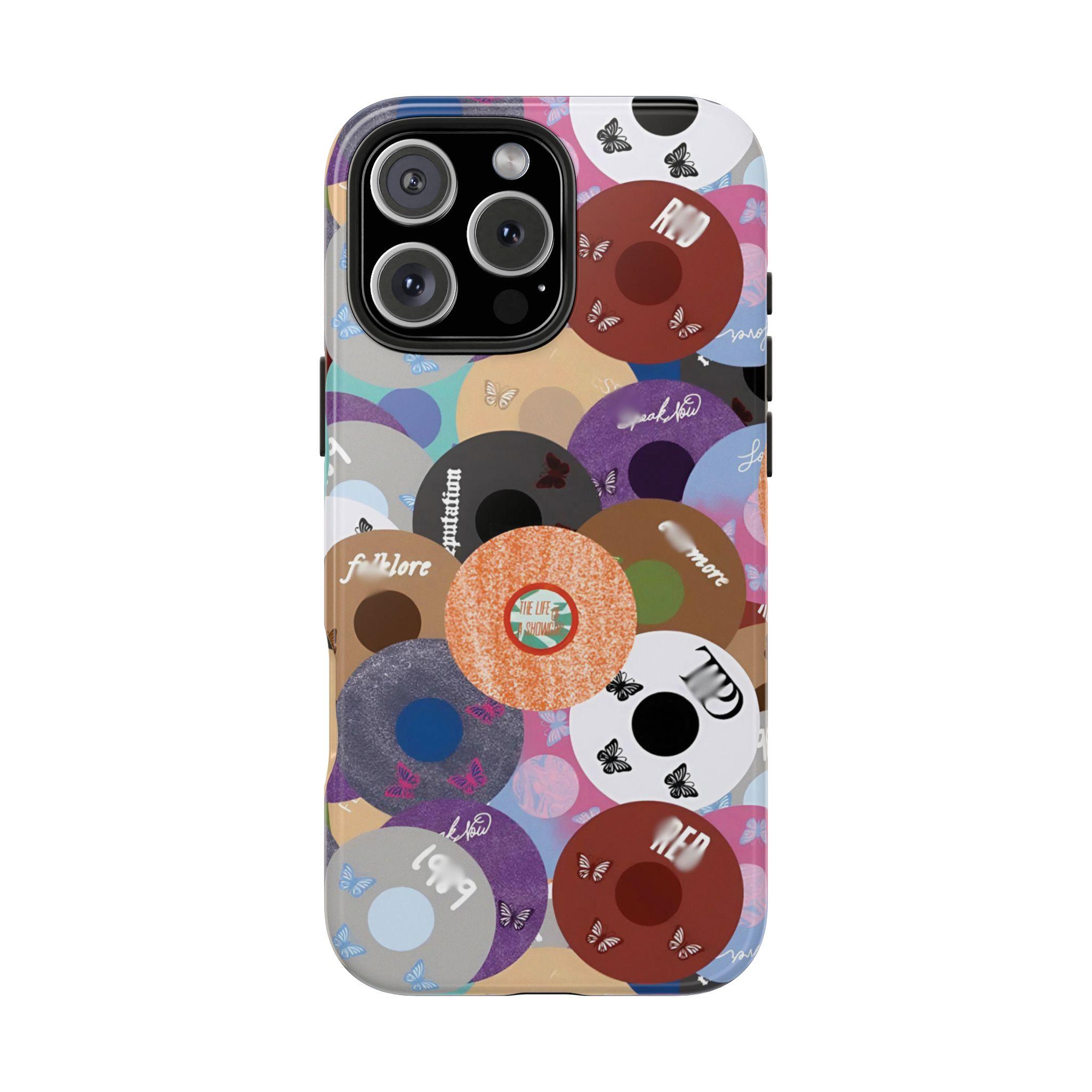 Vinyl Albums Phone Case | Glossy Durable Cover Showcasing All 12 Eras ...