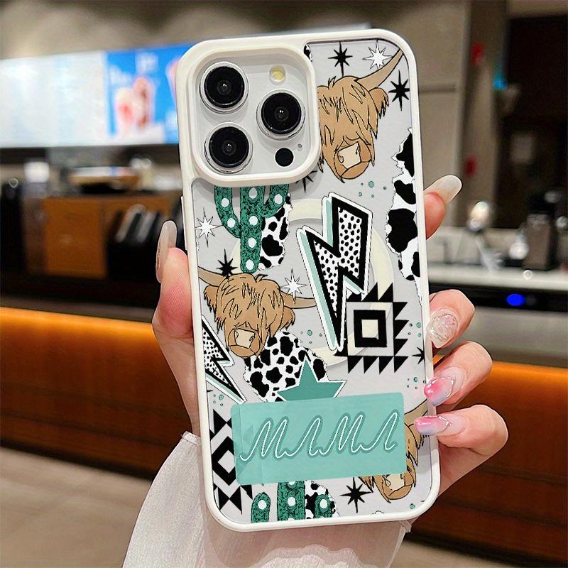 Highland Cow and Wild Elements Mixed Transparent Premium Magnetic Ring ...