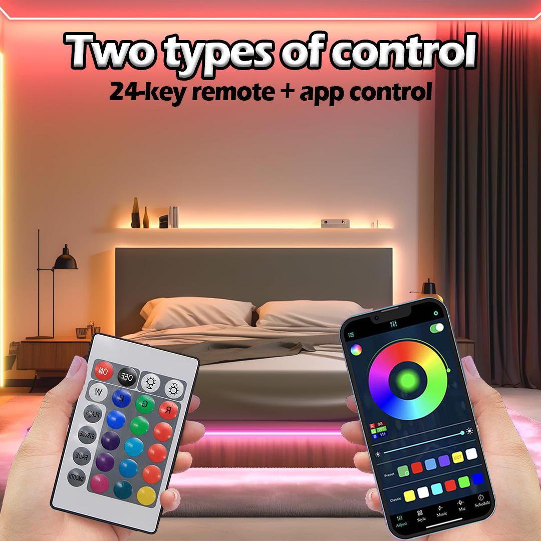 RGB LED Neon Strip Light, Decorative Flexible Neon Light with APP ...