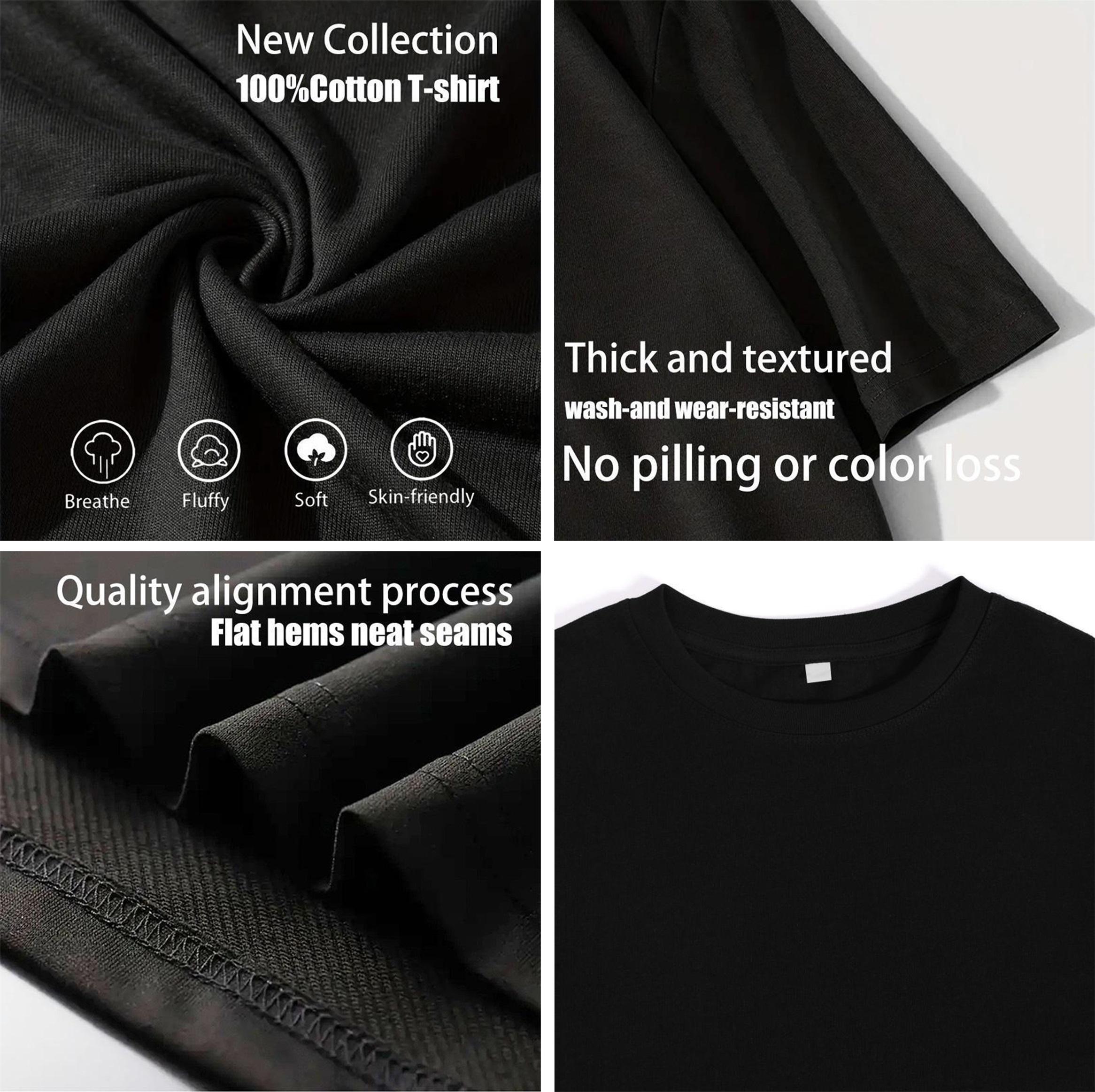 Men's Outdoor Refreshing Beer Print Casual Pure Cotton Short-Sleeved ...