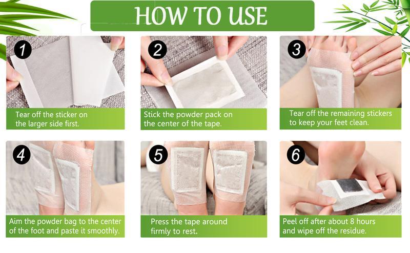 Foot Detox Patches for Stress Relief, Toxin Removal & Better Sleep ...