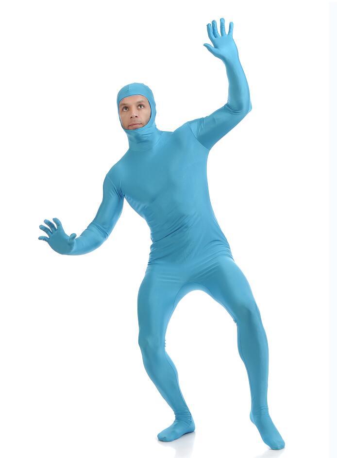 New Adult Full Body Zentai Suit Costume For Halloween Men Second Skin ...