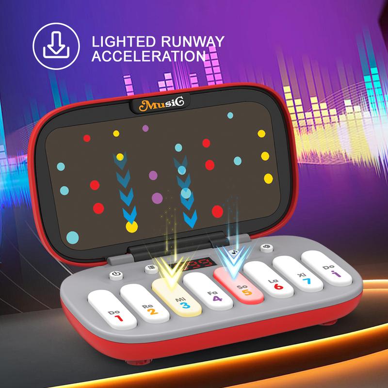 Pocket Piano Music Quick Push Rhythm Game Machine 2-in-1 Playable Mini ...