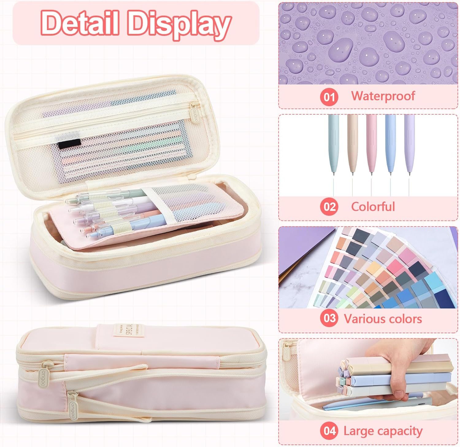135 Pcs Book Annotation Kit Aesthetic Pencil Case Bag with 12 ...