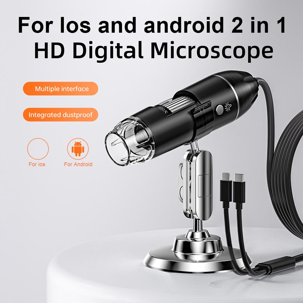 1600X Digital Microscope Camera 3-in-1 Portable Electronic Microscope ...