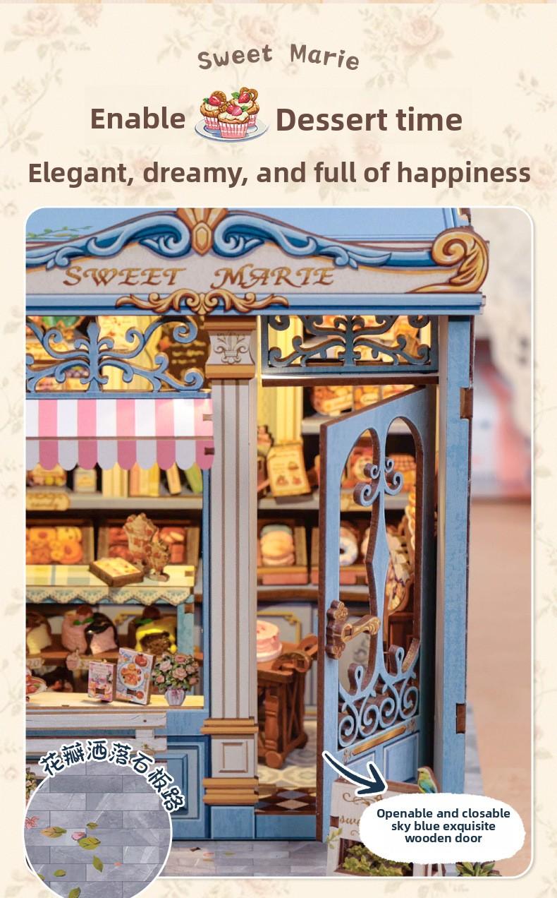 Sweet Marie Book Nook Kit - DIY Miniature House Dollhouse Kit for ...